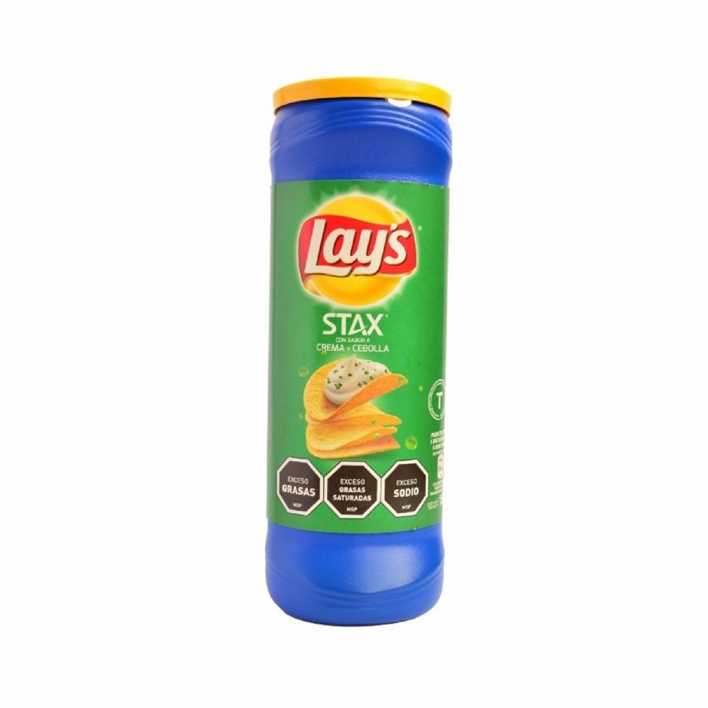 Papas Lays Stax Crema y Cebolla - Distribuidora Los Molinos